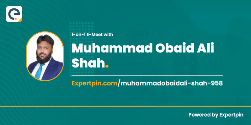Muhammad Obaid Ali Shah. E-meet on Expertpin